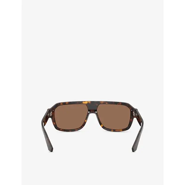 Dolce & Gabbana Dg4507 Pilot-frame Sunglasses - Brown