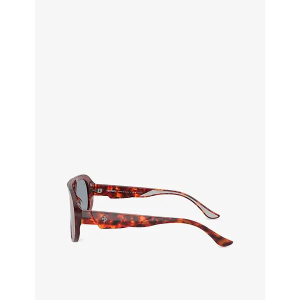 FERRARI Pillow-frame Acetate Sunglasses - Brown