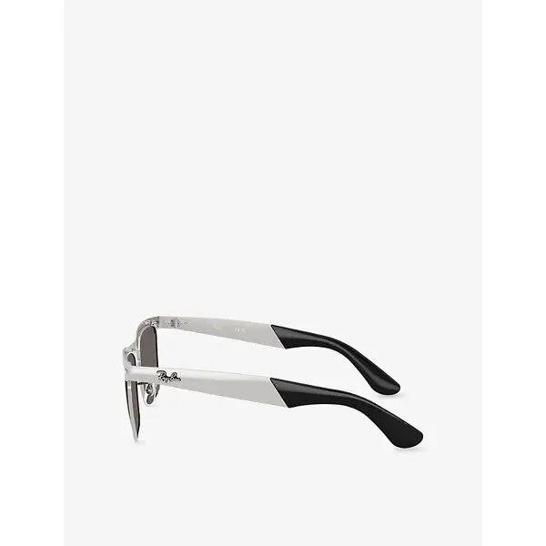 Ray-ban Rb3875 Wayfarer Square Sunglasses - Silver