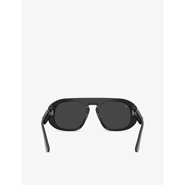 FERRARI Pillow-frame Acetate Sunglasses - Black