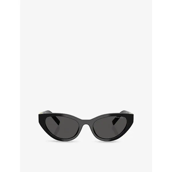Miu Miu Cat-eye Acetate Sunglasses - Black