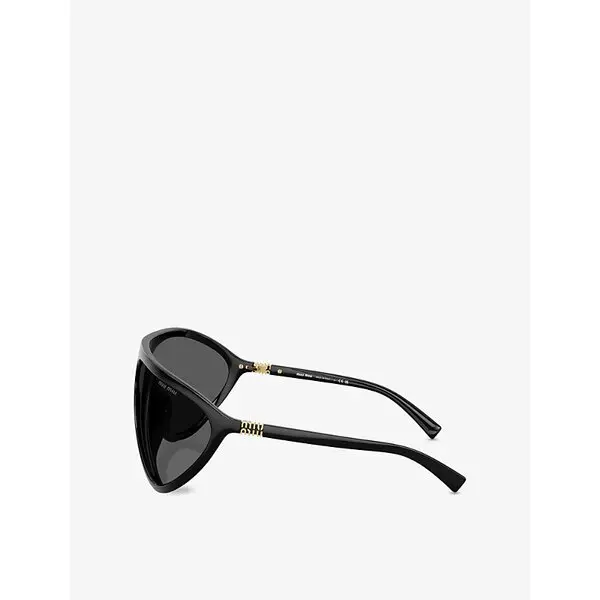 Miu Miu Aviator-frame Sunglasses - Black