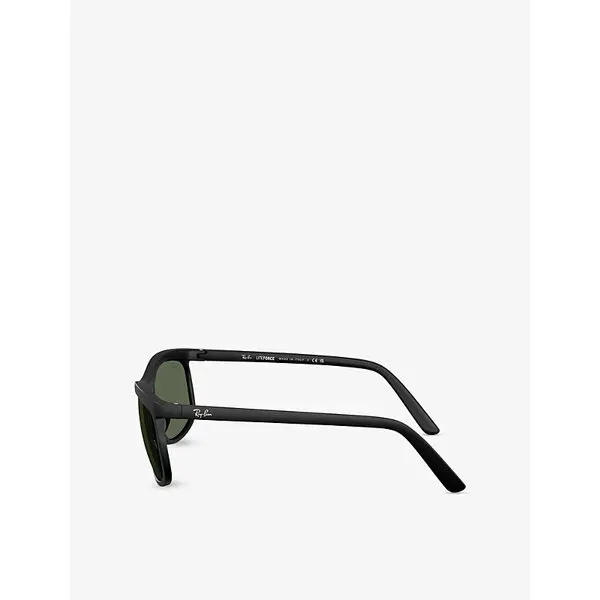 Ray-ban Rb4452 Liteforce Square-frame Peek Sunglasses - Black