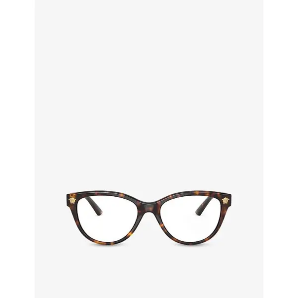 Versace Ve3365u Cat-eye Tortoiseshell Optical Glasses - Brown