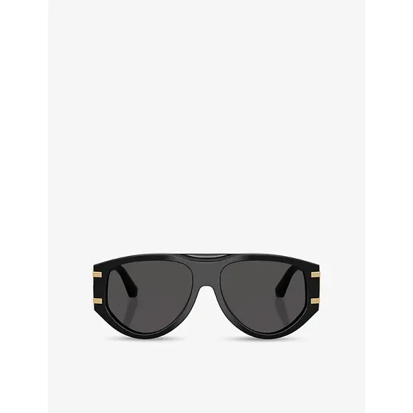 Dolce & Gabbana Pilot-frame Acetate Sunglasses - Black
