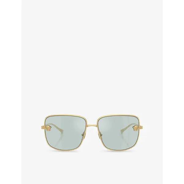 Versace Ve2282 Square-frame Sunglasses - Gold