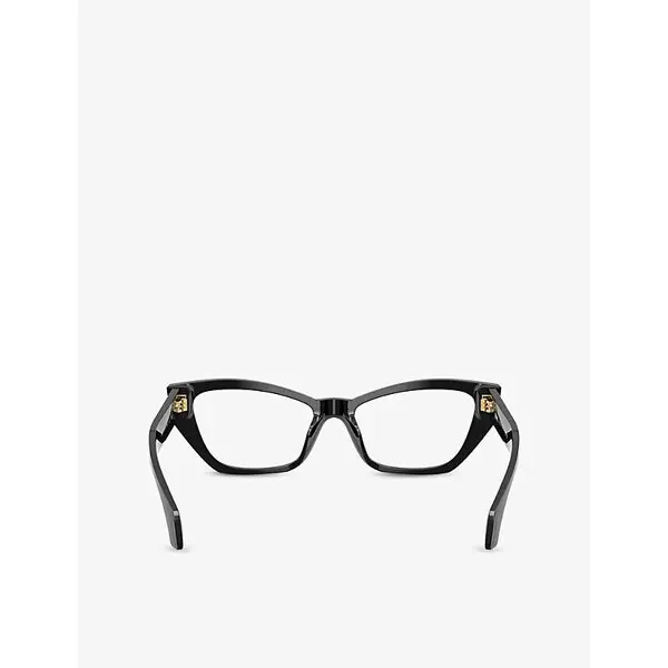 Versace Cat-eye Acetate Optical Glasses - Black