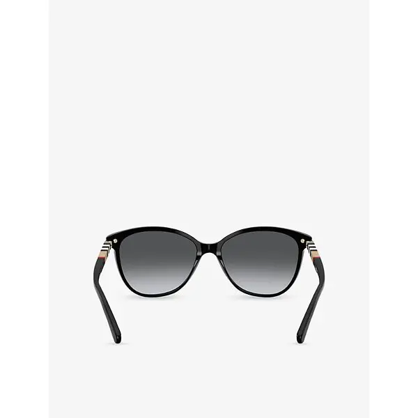 Burberry Cat-eye Frame Acetate Sunglasses - Black