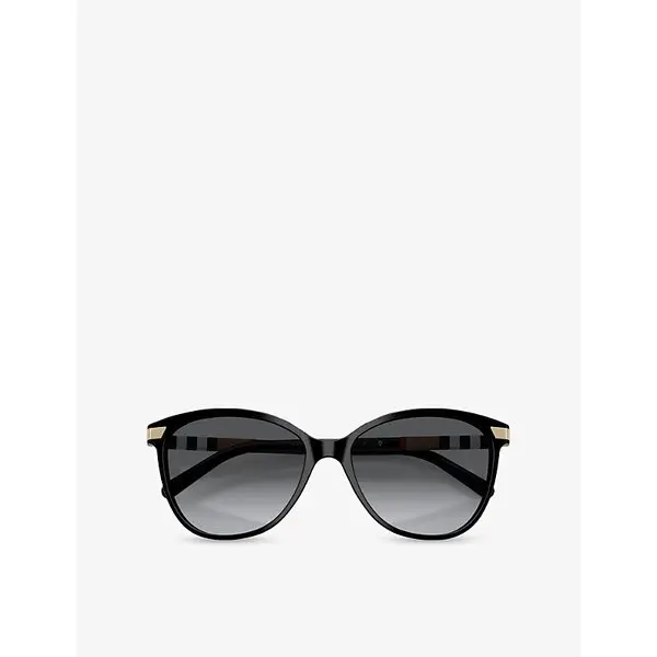 Burberry Cat-eye Frame Acetate Sunglasses - Black