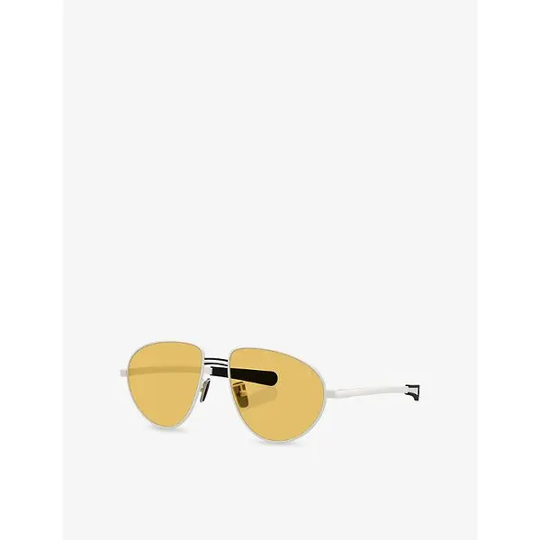 Moncler Vizla Aviator-frame Sunglasses - Silver