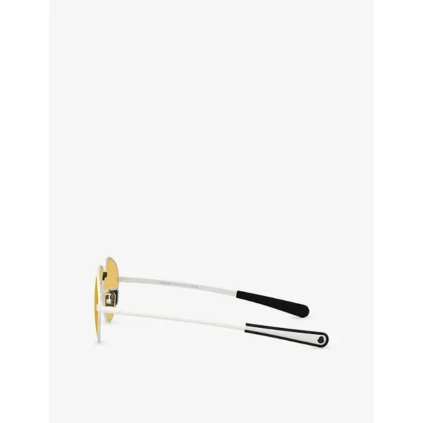 Moncler Vizla Aviator-frame Sunglasses - Silver