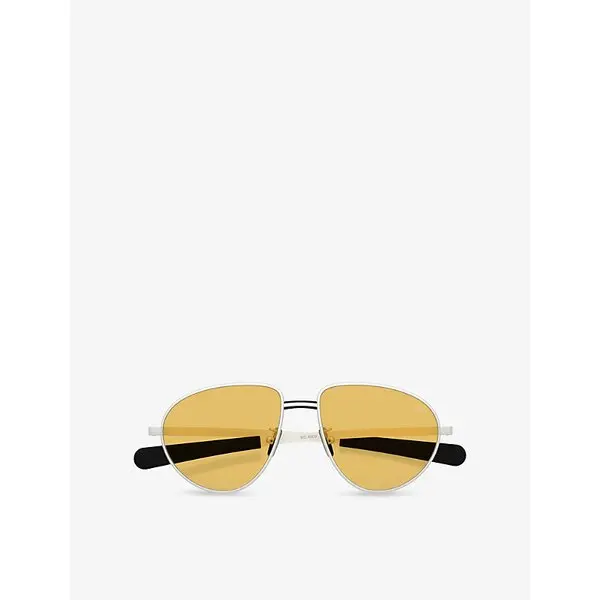 Moncler Vizla Aviator-frame Sunglasses - Silver