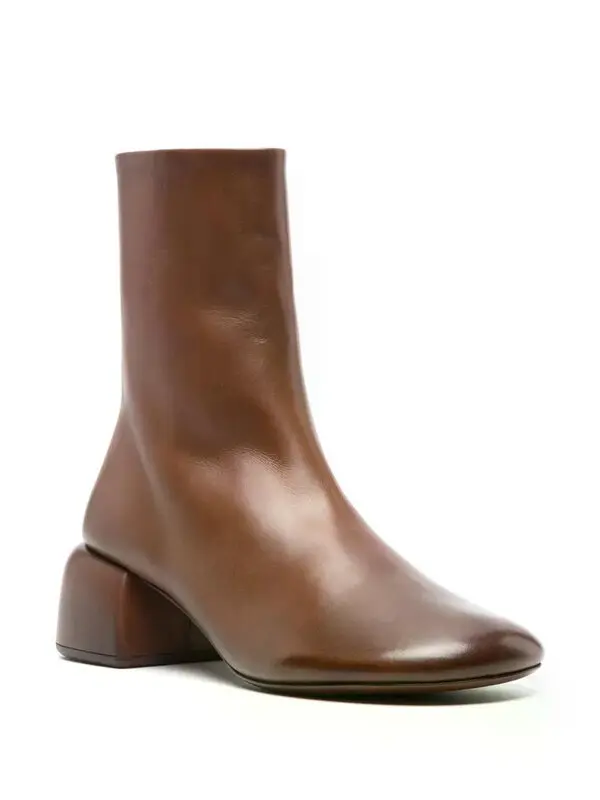 Marsèll 50mm Basata Leather Ankle Boots - Brown