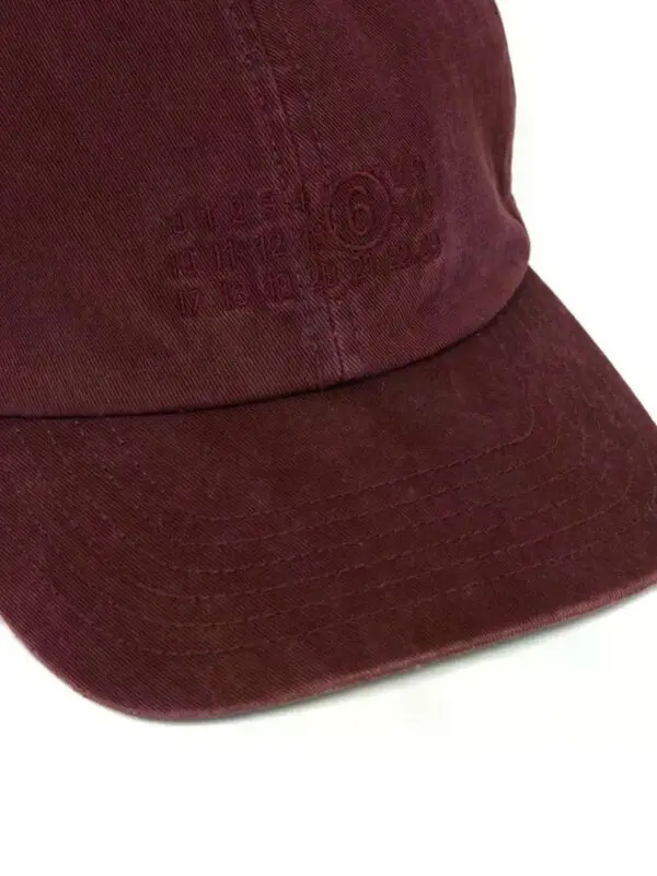 MAISON MARGIELA Cotton Baseball Cap - Red
