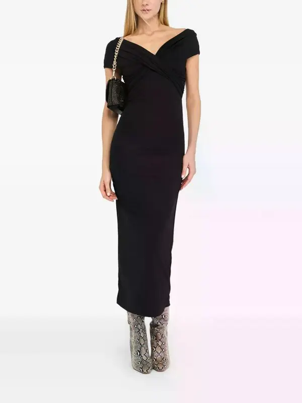 Liu Jo Draped V-neck Dress