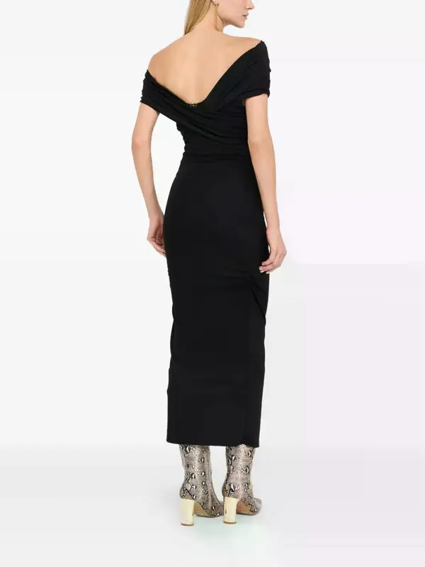 Liu Jo Draped V-neck Dress