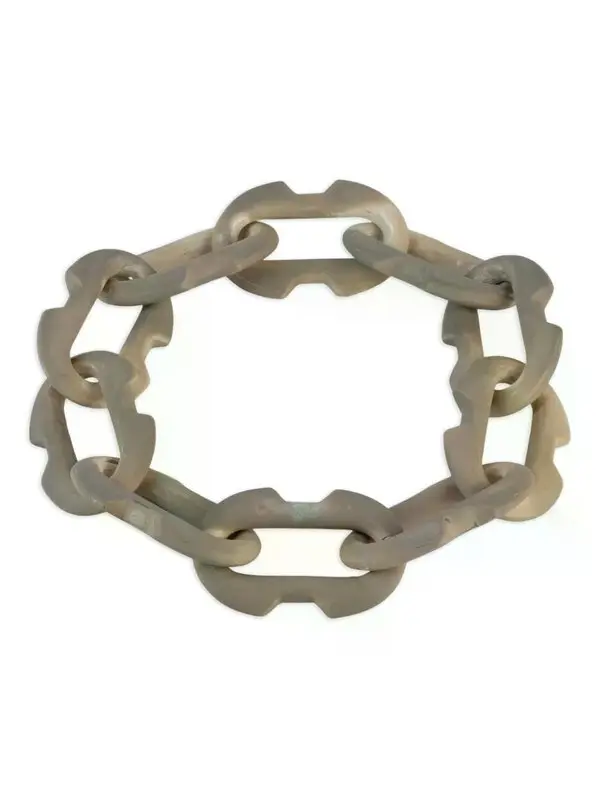 PARTS OF FOUR Deco-link Chain Necklace - Grey