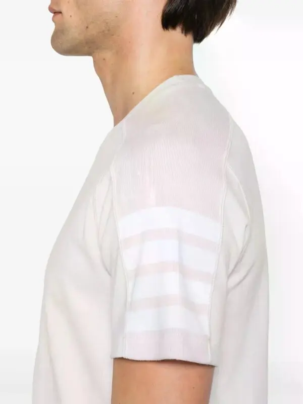 Thom Browne 4-bar Cotton T-shirt - Pink