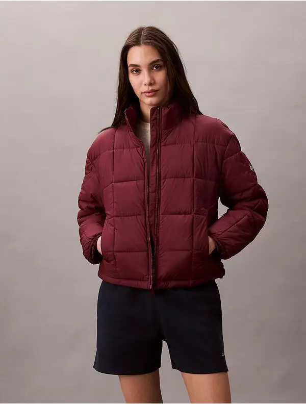 Calvin Klein Lightweight Puffer Jacket - Deep Rouge