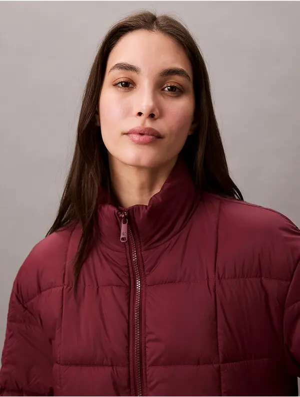 Calvin Klein Lightweight Puffer Jacket - Deep Rouge