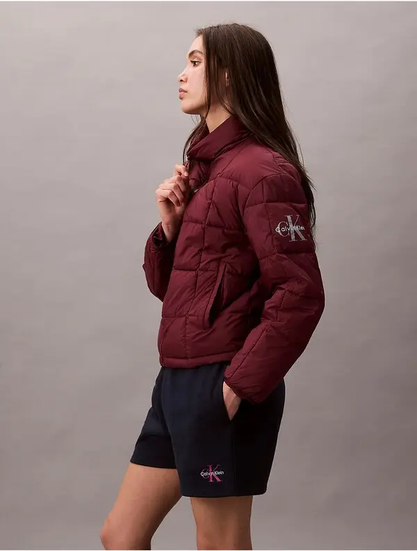 Calvin Klein Lightweight Puffer Jacket - Deep Rouge