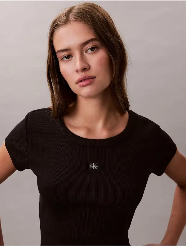 Calvin Klein Woven Monologo Slim T-shirt
