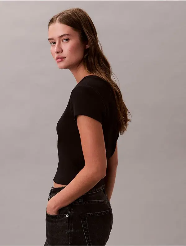 Calvin Klein Woven Monologo Slim T-shirt