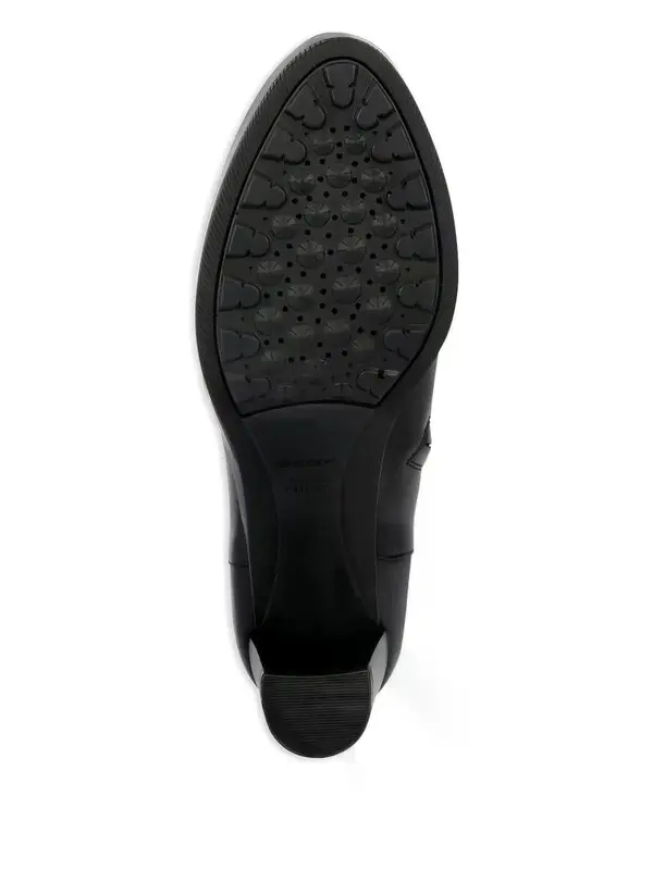 Geox 60mm Block Heel Zip Detail Ankle Boots