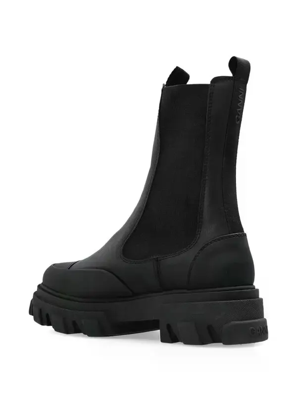 GANNI Leather Ankle Boots
