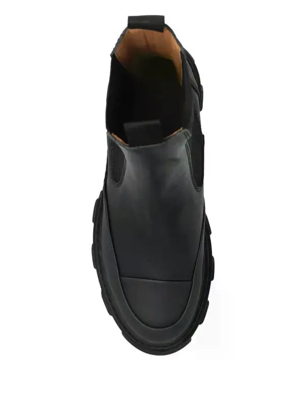 GANNI Leather Ankle Boots