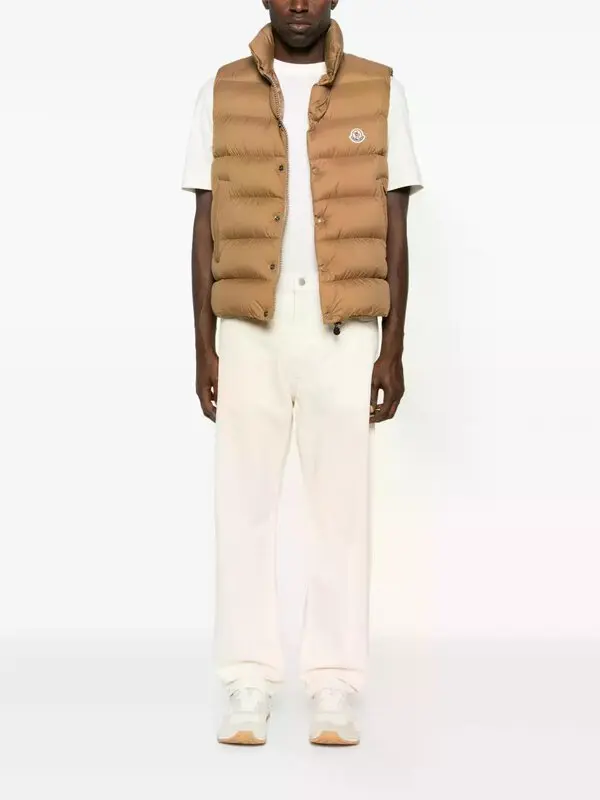 Moncler Tibb Quilted Gilet - Neutrals