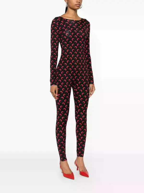 MARINE SERRE Moon-print Jumpsuit