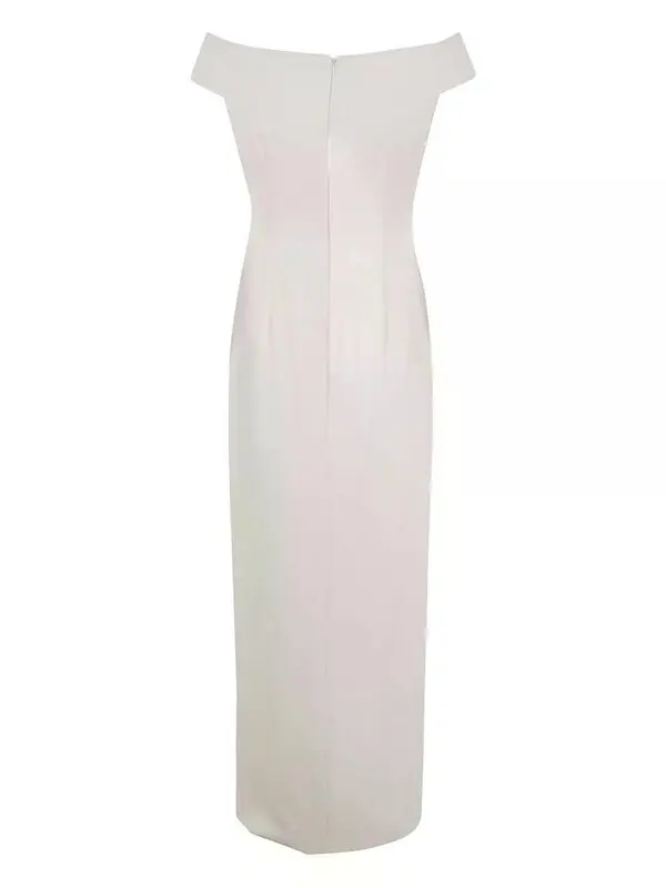 Ralph Lauren Off-shoulder Crepe Gown - Neutrals