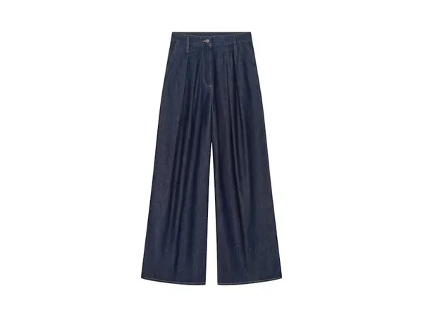 Dries Van Noten Wide Pleated Jeans - Toothpaste Degrade