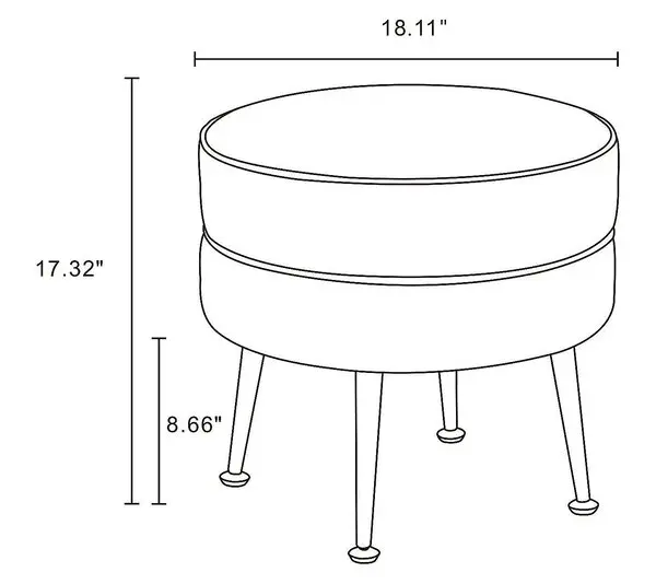 MANHATTAN Comfort Bailey Ottoman