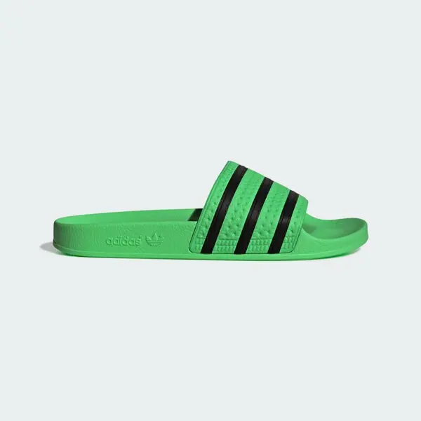 Adidas Adilette Slides - Screaming Green / Core Black / Screaming Green