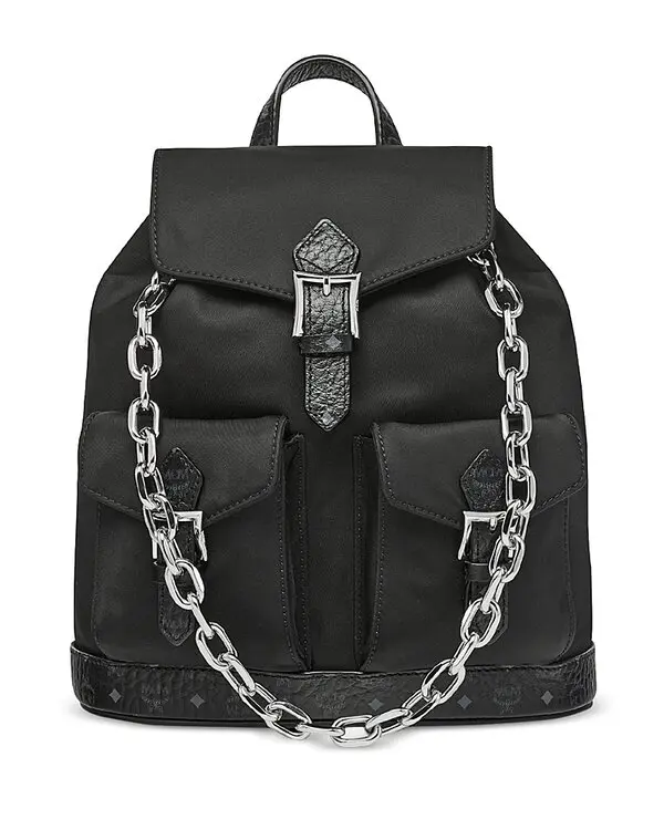 Mcm Aren Mini Backpack - Black