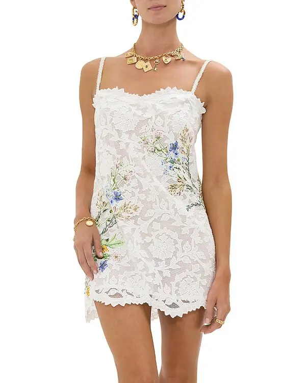 blue dress with cream lace Dark Blue Tulle Lace Applique High Low Prom Dresses – shopluu main image 1