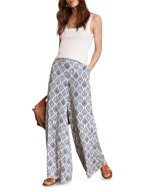 Mint Velvet Printed Wide Leg Trousers