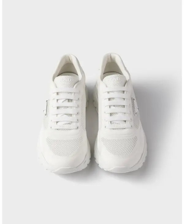 Prada Prax 01 Fabric Sneakers - White