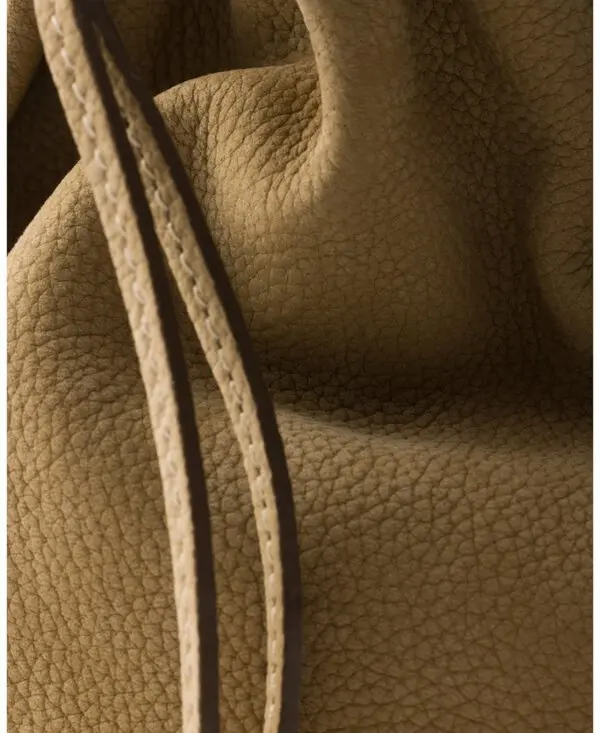 Prada Large Convertible Suede Shoulder Handbag - Neutral