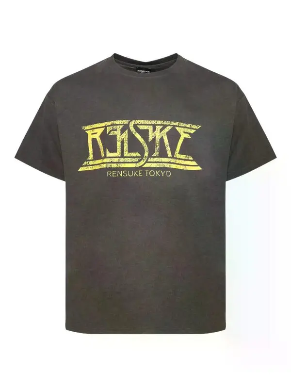 RENSUKE TOKYO Logo-print Cotton T-shirt - Grey