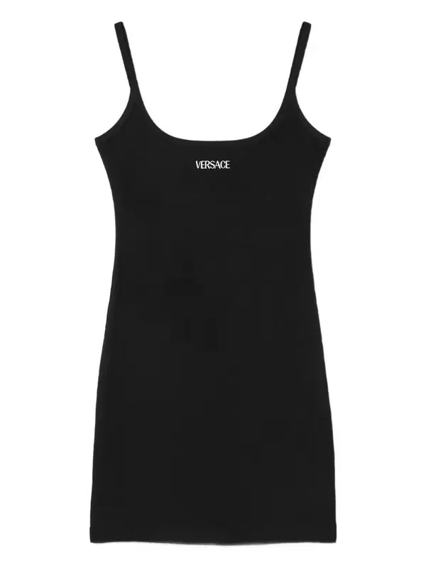 Versace Logo-embroidered Tank Dress