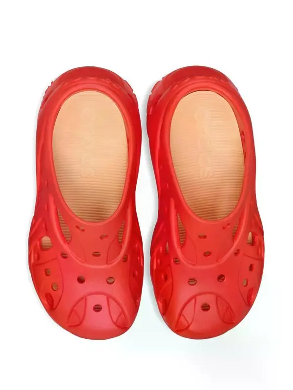 CROCS Caged Starfish Mules - Red