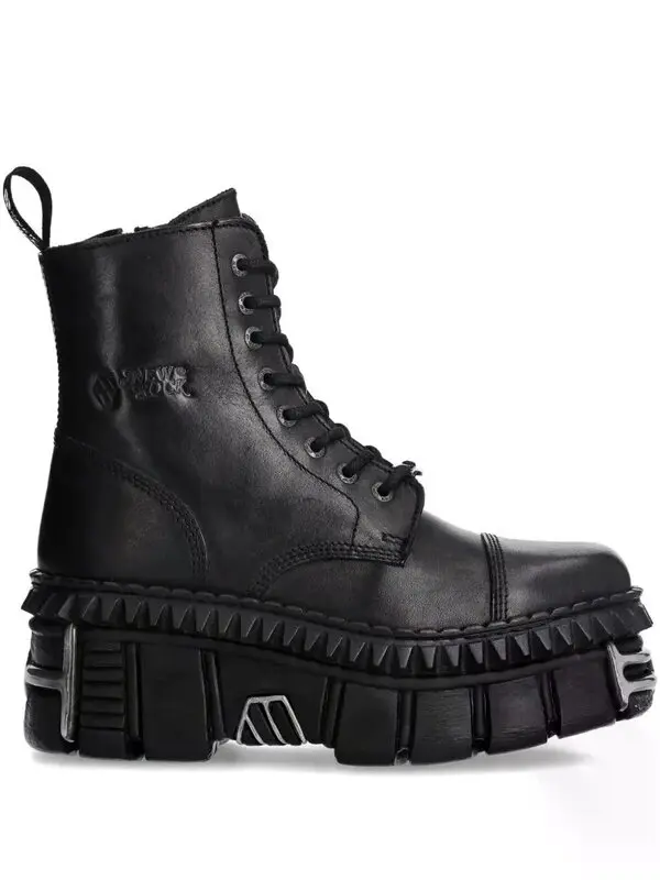 NEW ROCK Lace-up Platform Boots