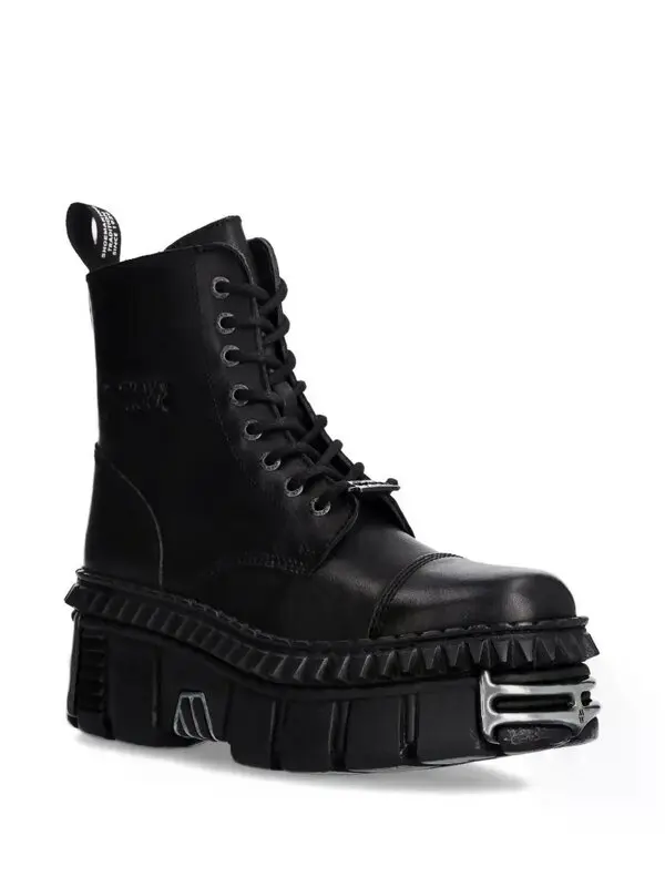 NEW ROCK Lace-up Platform Boots