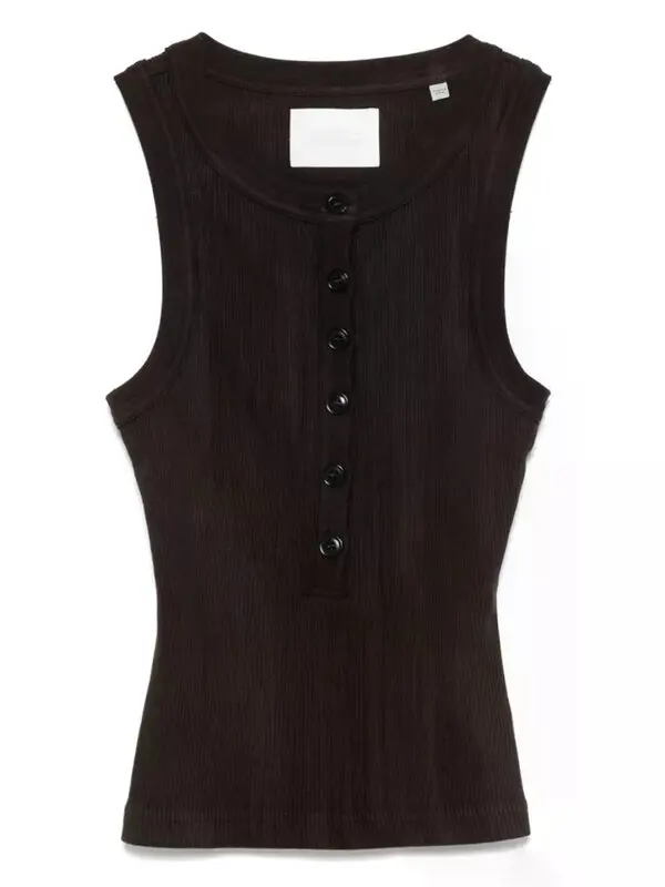 Citizens Of Humanity Button-front Ribbed Tank Top