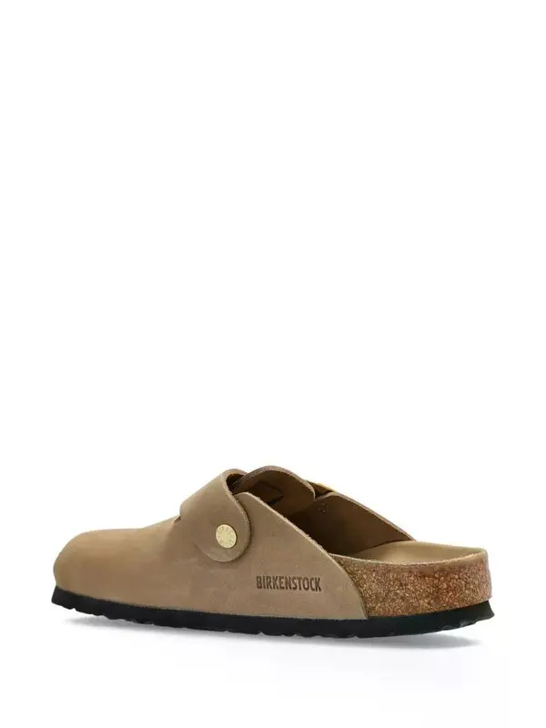 BIRKENSTOCK Boston Big Buckle Suede Mules