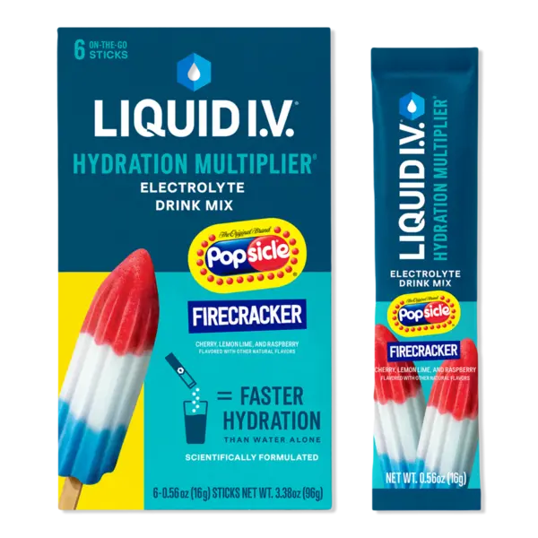 LIQUID I.V. Hydration Multiplier Electrolyte Drink Mix Popsicle Firecracker - One-color