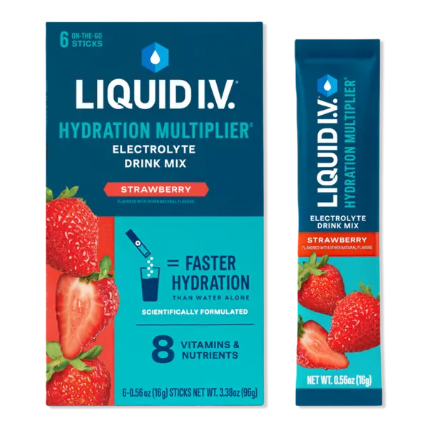 LIQUID I.V. Hydration Multiplier Electrolyte Drink Mix Strawberry - One-color